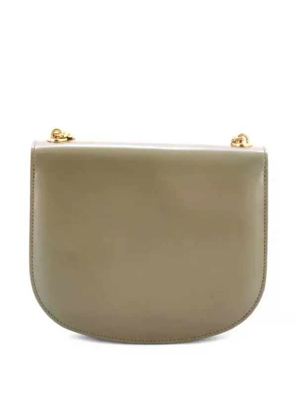 Celine Triomphe Besace Clea Chain Flap Bag - Green