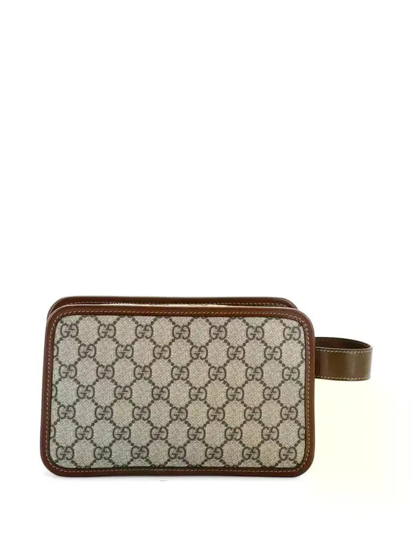 Gucci Interlocking G Patch Camera Bag Gg Coated Canvas