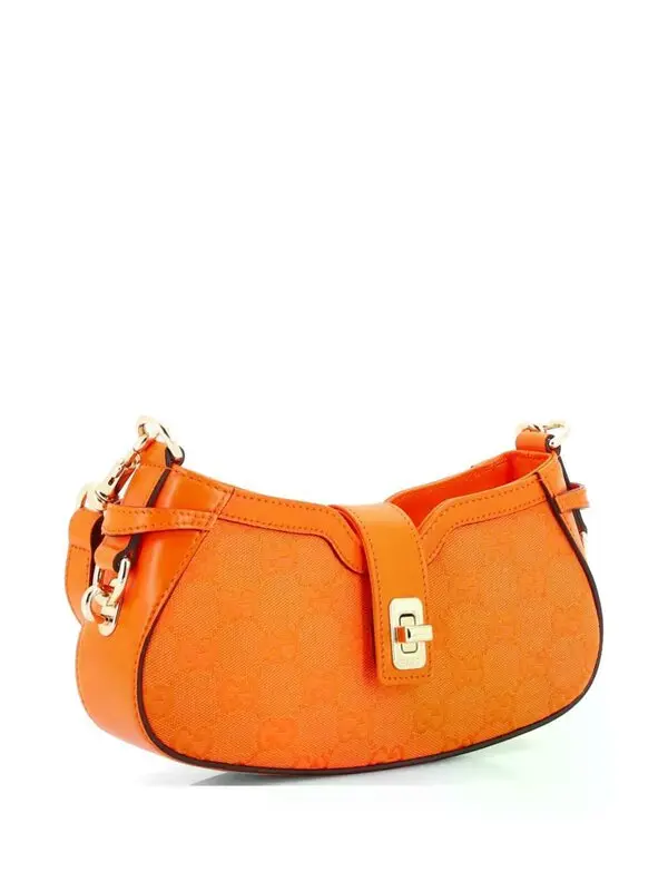 Gucci Moon Side Gg Canvas Mini Shoulder Bag - Orange