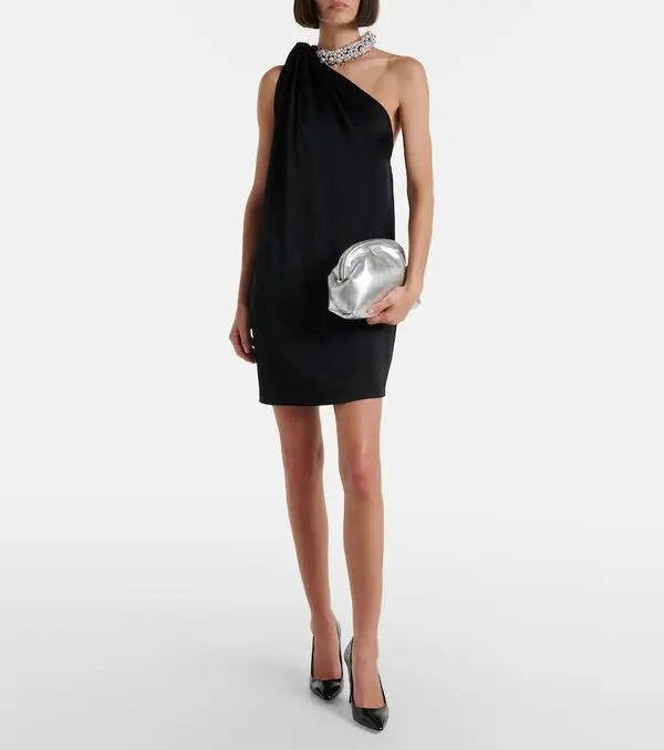 Stella McCartney Falabella Padded Metallic Clutch - Silver