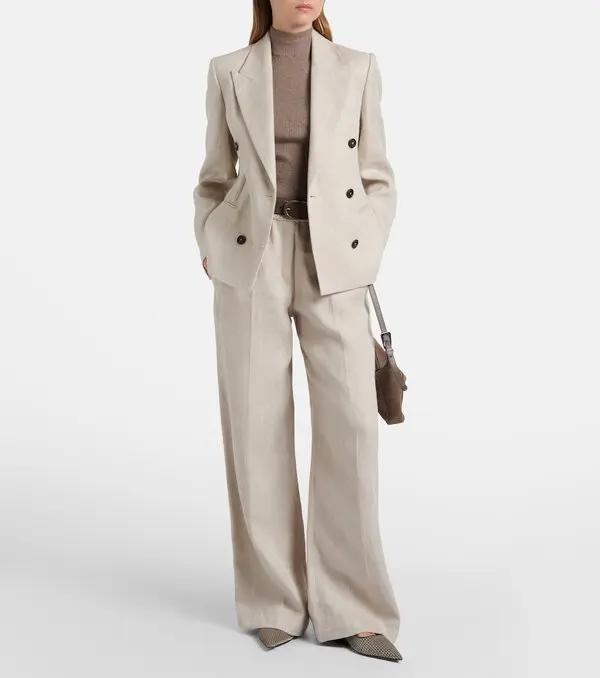 Brunello Cucinelli Knitted Lame Mockneck Top