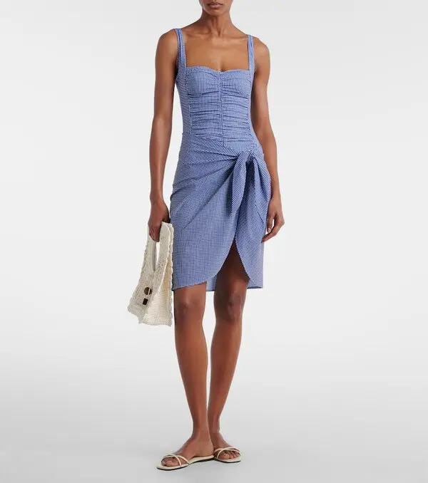 KARLA COLLETTO Gingham Beach Cover-up