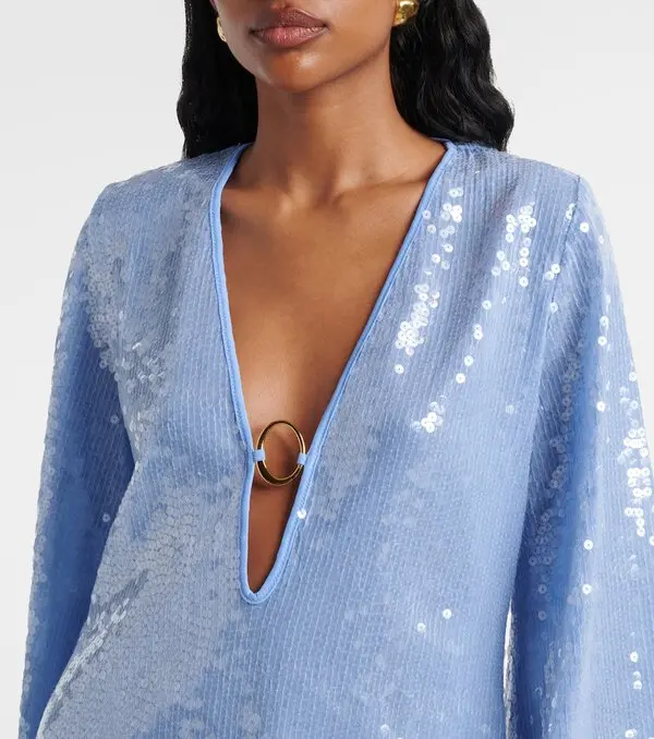 Oseree Sequined Beach Dress