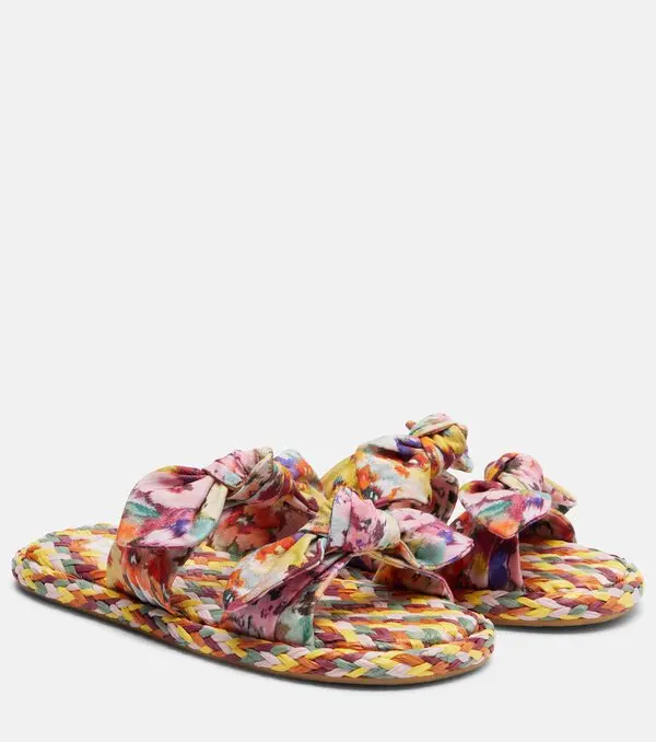 Zimmermann Carousel Printed Espadrille Slides - Multicoloured
