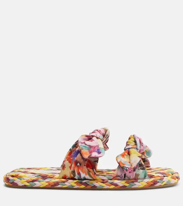 Zimmermann Carousel Printed Espadrille Slides