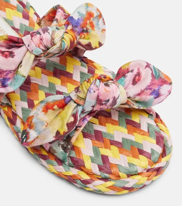 Zimmermann Carousel Printed Espadrille Slides