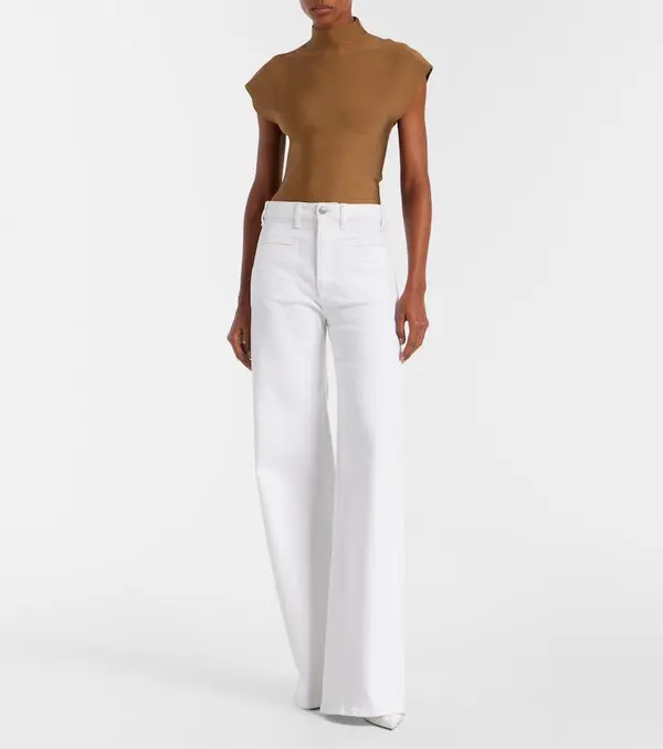 Khaite Delmonico High-rise Wide-leg Jeans