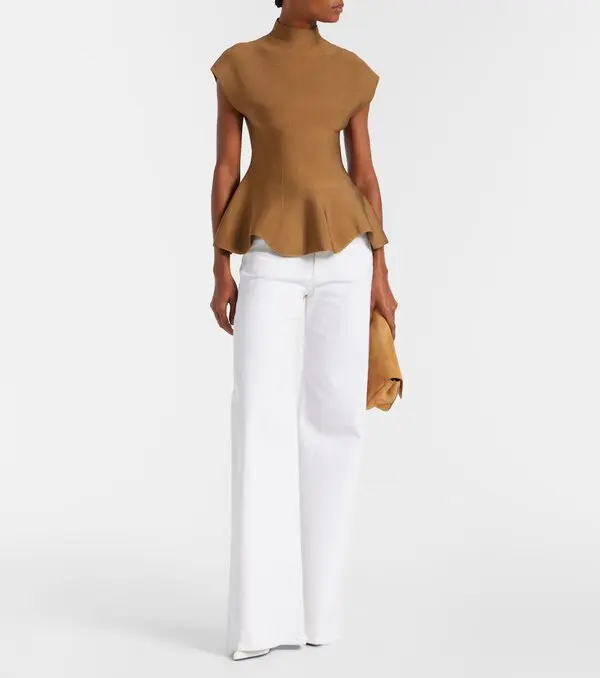 Khaite Delmonico High-rise Wide-leg Jeans