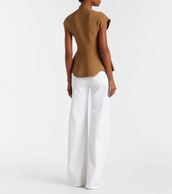 Khaite Delmonico High-rise Wide-leg Jeans