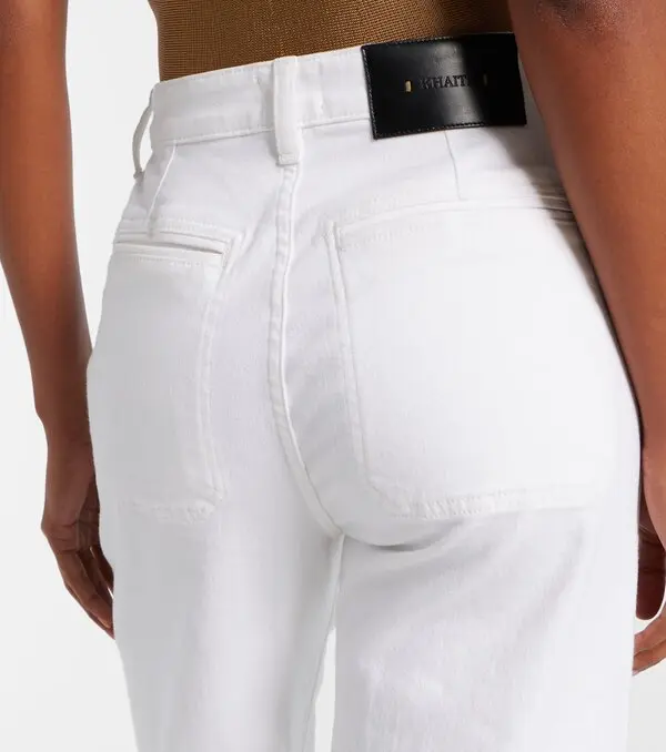 Khaite Delmonico High-rise Wide-leg Jeans