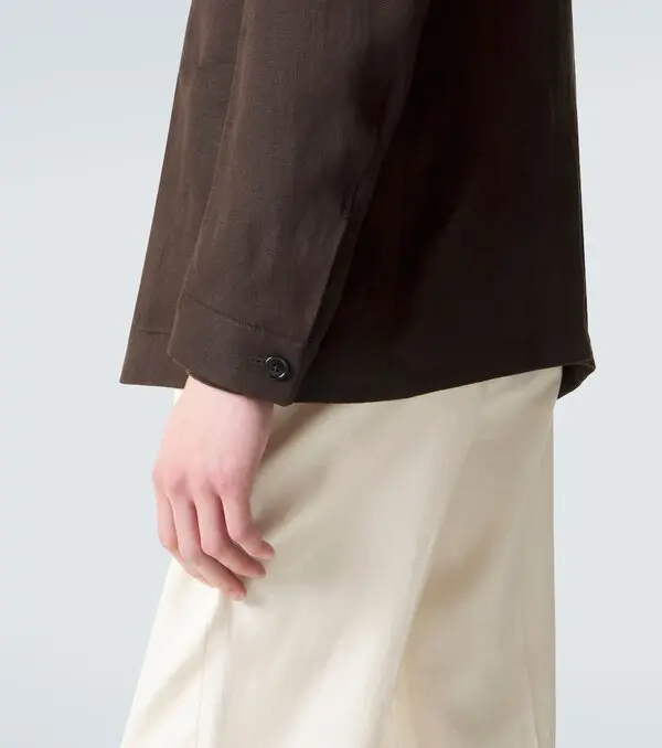 Zegna Il Conte" Linen Jacket - Brown