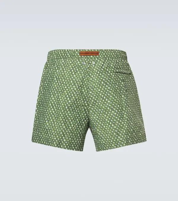 Zegna Printed Swim Trunks