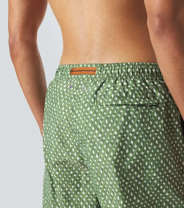 Zegna Printed Swim Trunks