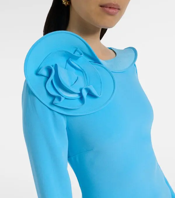 Roland Mouret Gown With Floral Appliqu