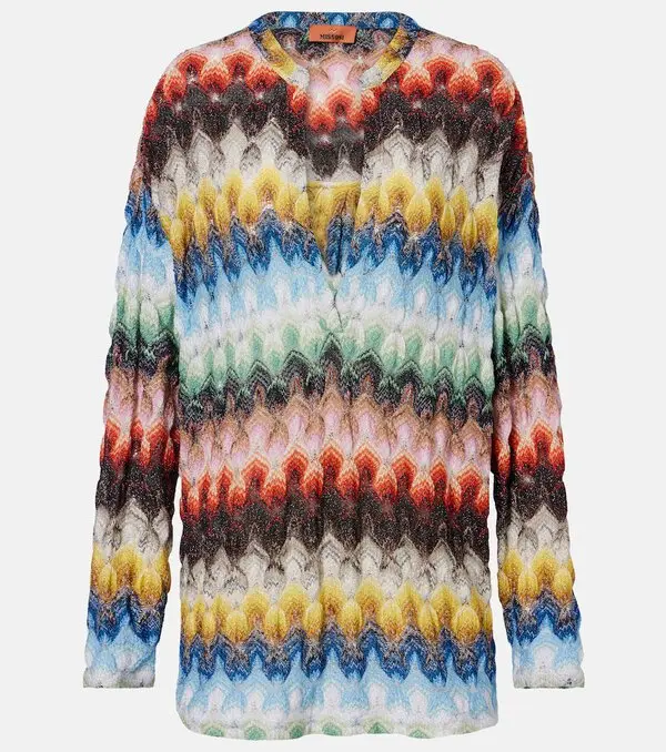 Missoni Metallic Knit Blouse