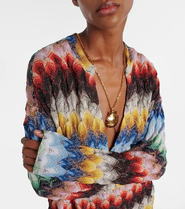 Missoni Metallic Knit Blouse