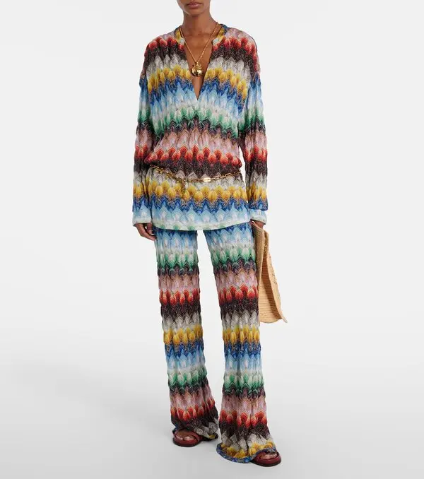 Missoni Metallic Knit Blouse