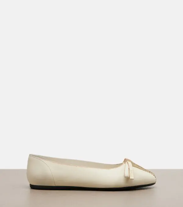 Prada Leather Ballet Flats
