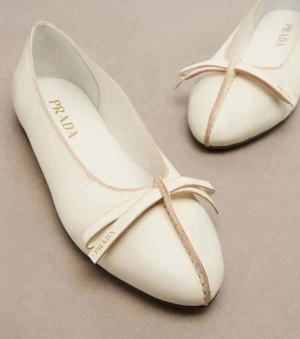 Prada Leather Ballet Flats