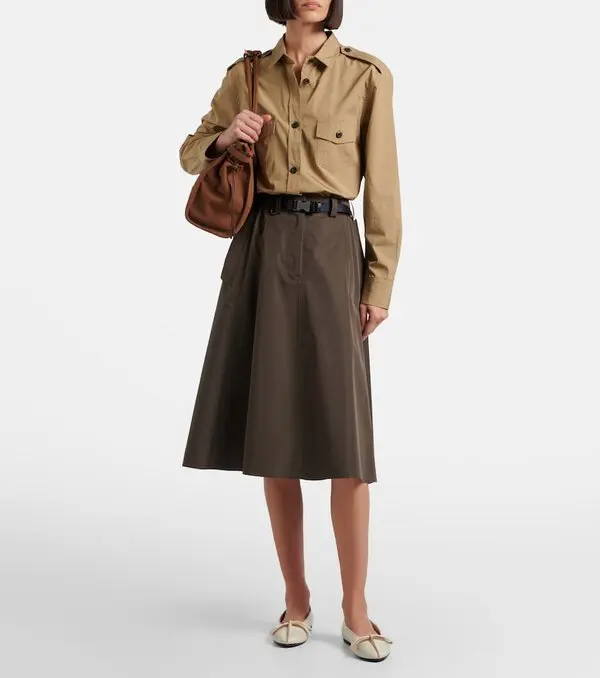 Prada Leather Ballet Flats