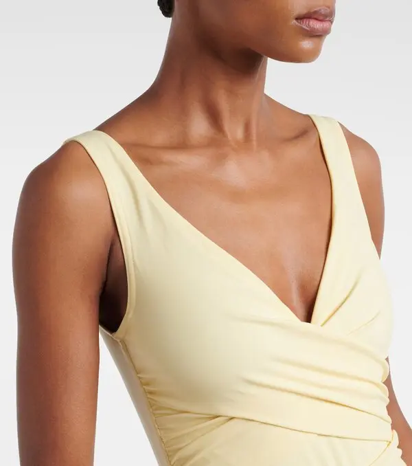 KARLA COLLETTO Draped One-piece Swimsuit - Yellow
