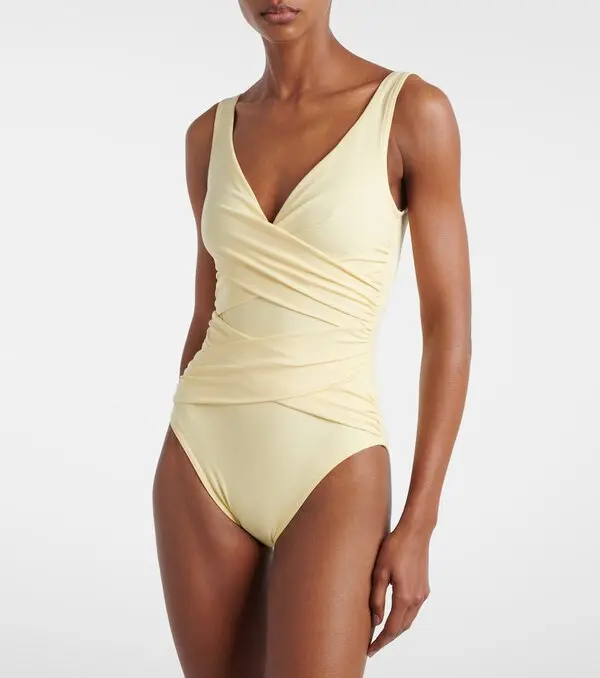 KARLA COLLETTO Draped One-piece Swimsuit - Yellow