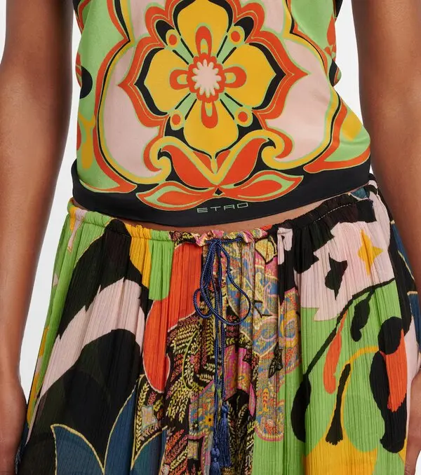 Etro Floral Silk Halter Top