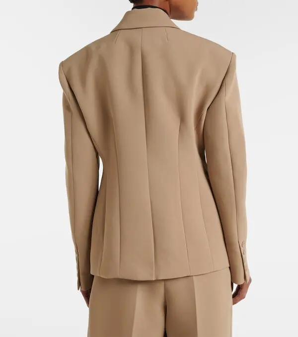 THE FRANKIE SHOP Doyer Double-breasted Blazer - Beige
