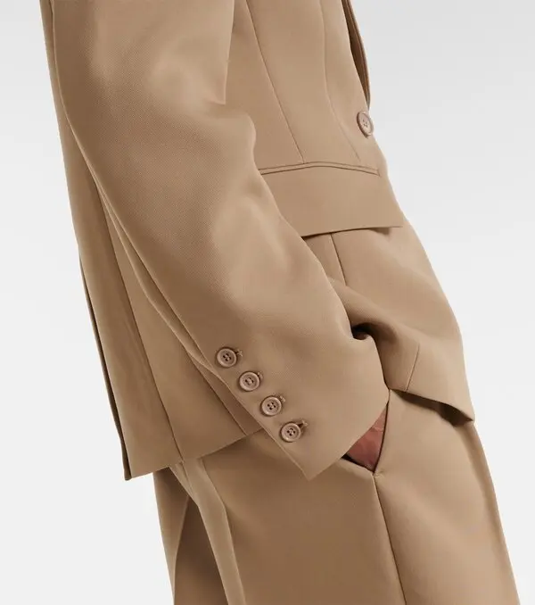 THE FRANKIE SHOP Doyer Double-breasted Blazer - Beige