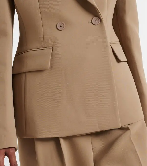THE FRANKIE SHOP Doyer Double-breasted Blazer - Beige