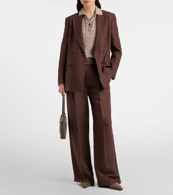 Brunello Cucinelli Suede Slingback Pumps