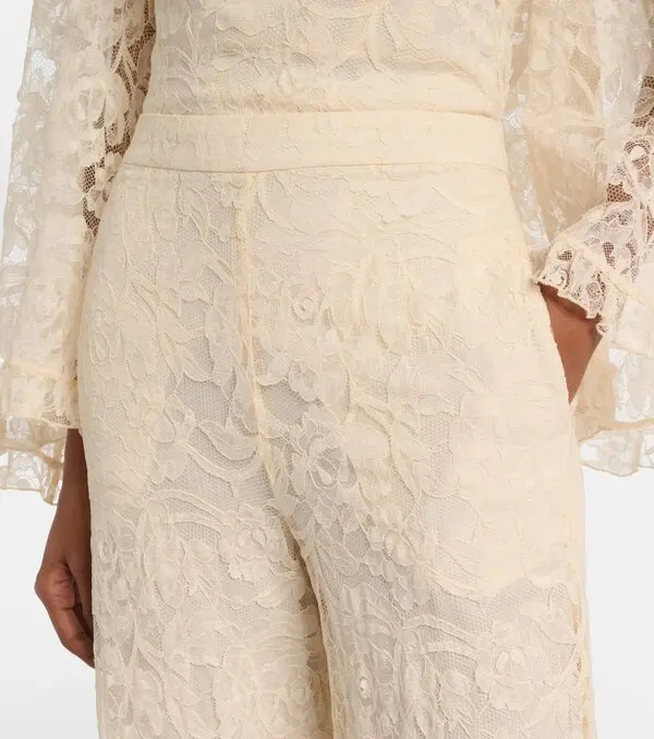 Zimmermann Carousel Lace Wide-leg Trousers
