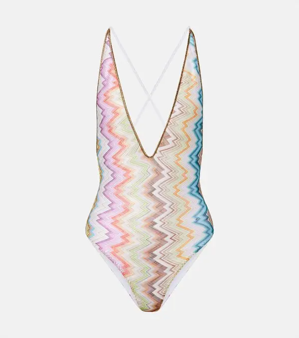 Missoni Zigzag Print One-piece Swimsuit - Multicoloured