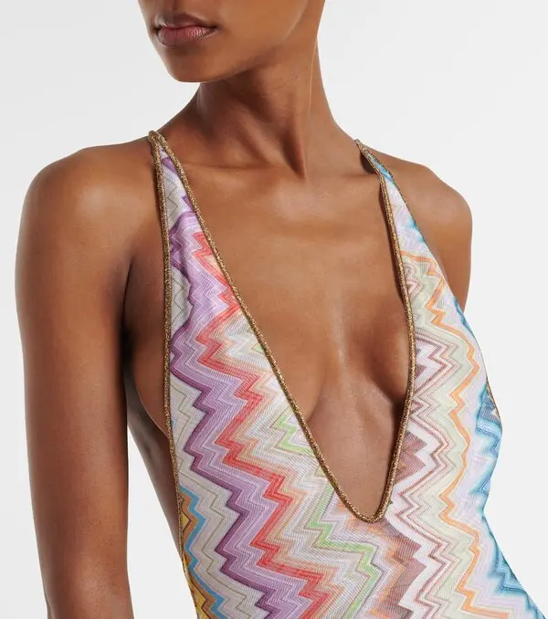 Missoni Zigzag Print One-piece Swimsuit