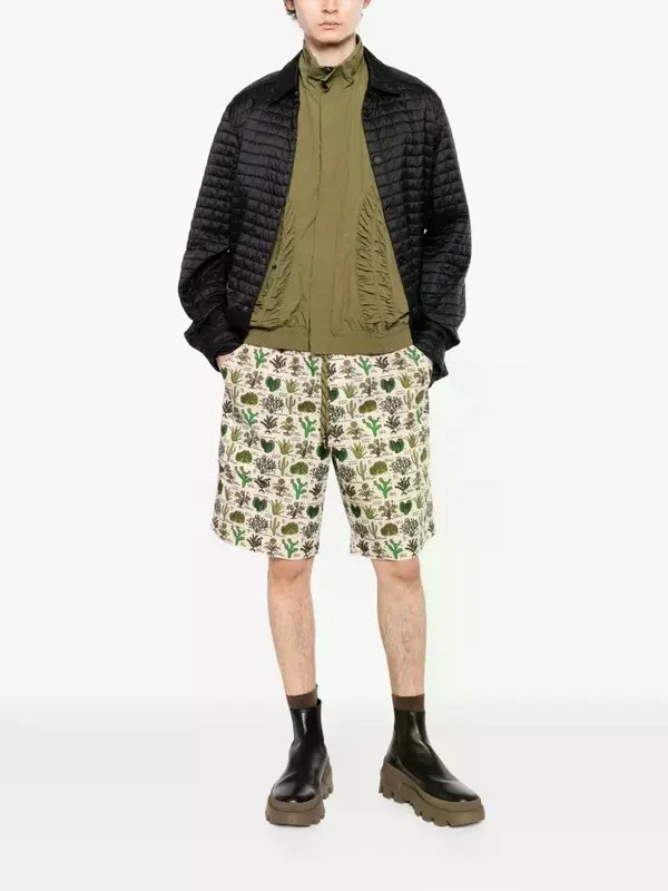 Moncler Printed Drawstring Shorts