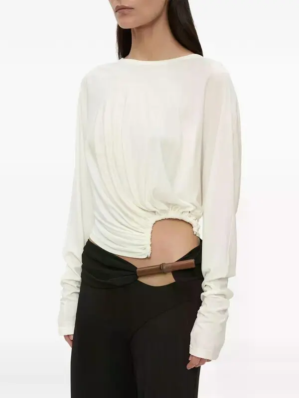 Christopher Esber Draped Detail Long Sleeve Top