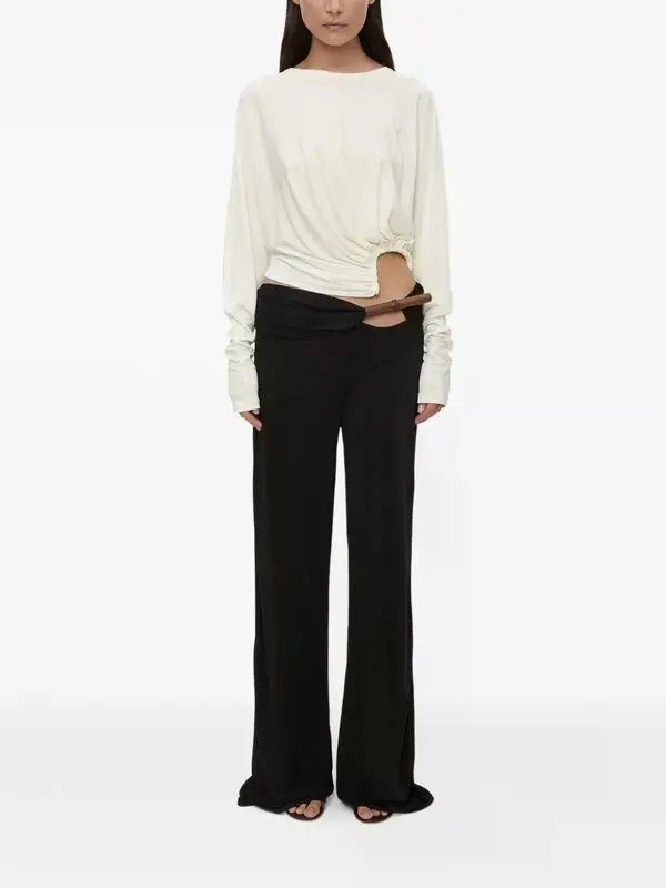 Christopher Esber Draped Detail Long Sleeve Top