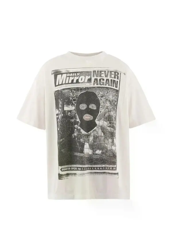 SAINT MXXXXXX X Jamie Reid Graphic-print T-shirt - Neutrals