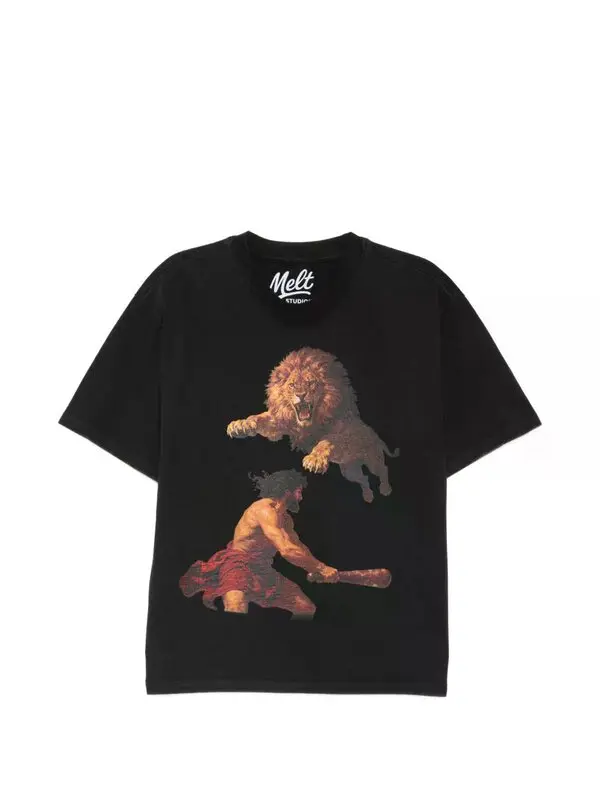 MELT Graphic-print Round Neck T-shirt