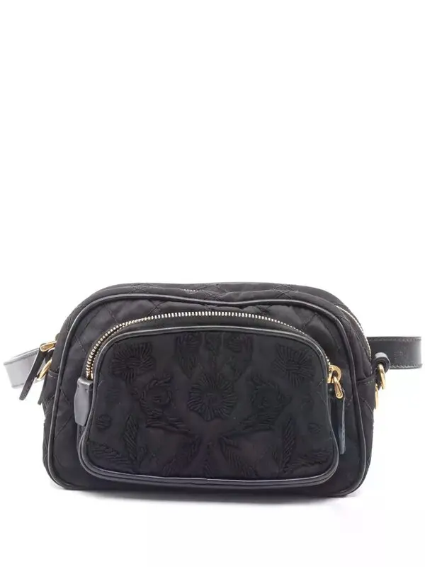 Prada Embroidered Cross Body Bag