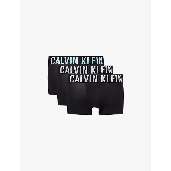 Calvin Klein Intense Power Pack Of Three Stretch-cotton Boxer Briefs - Multi