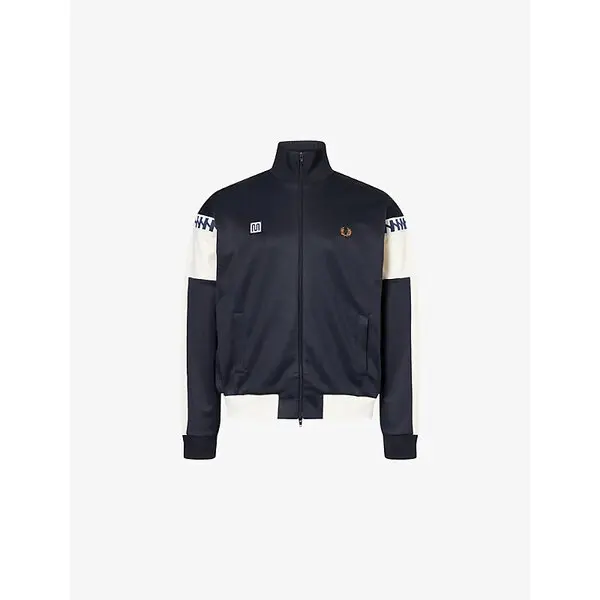 Fred Perry X Meyba Funnel-neck Jersey Track Jacket - Navy