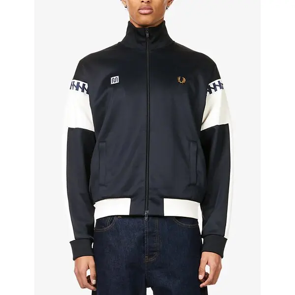 Fred Perry X Meyba Funnel-neck Jersey Track Jacket - Navy