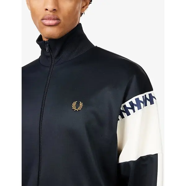 Fred Perry X Meyba Funnel-neck Jersey Track Jacket - Navy