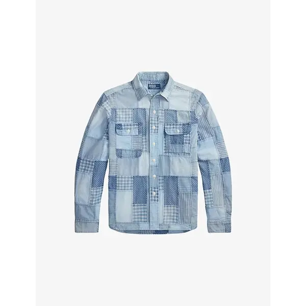 Polo Ralph Lauren Patchwork Classic-fit Cotton Shirt - 7151 Indigo Patchwork