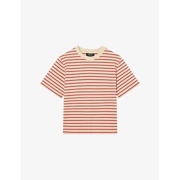 Whistles Striped Cotton T-shirt - Multi-coloured