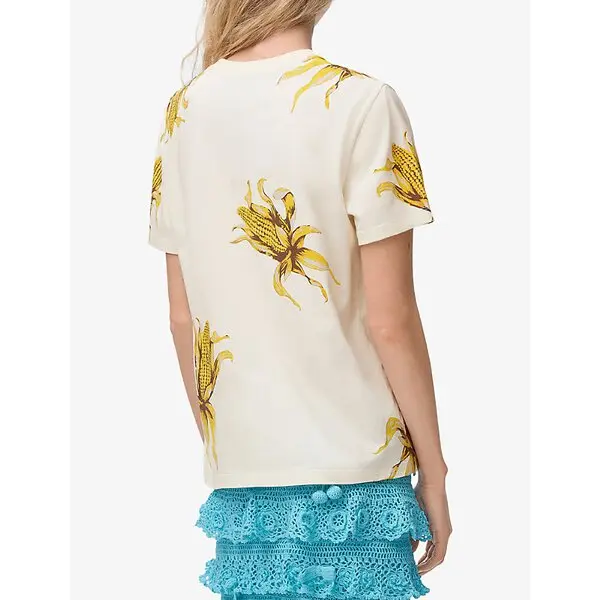 Loewe Graphic Rhinestone-embellished Cotton T-shirt