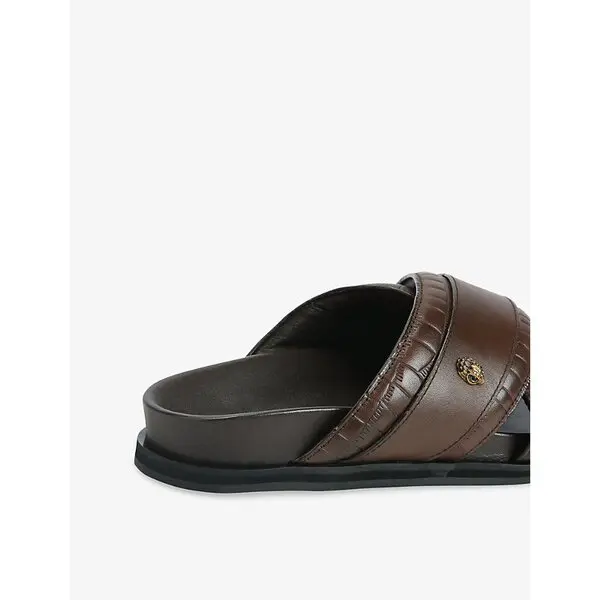 Kurt Geiger Baron Flat Leather Sandals