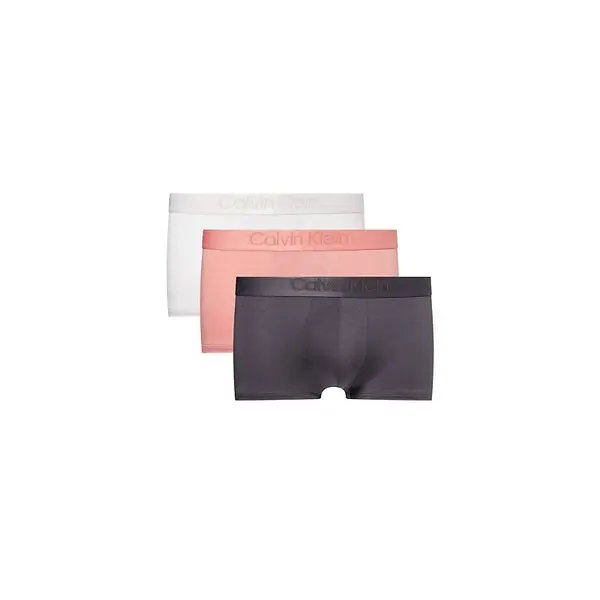 Calvin Klein Low-rise Logo-waistband Stretch-jersey Trunks - Multi