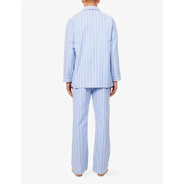 Derek Rose Arrna 20 Stripe Cotton Pyjama Set